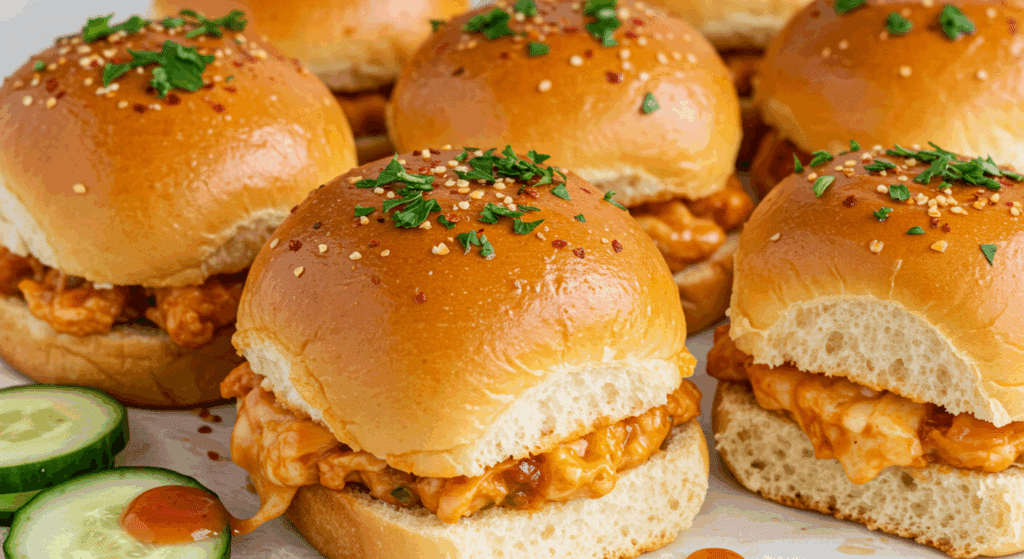 Easy Buffalo Chicken Sliders Recipe - Erikarecipes