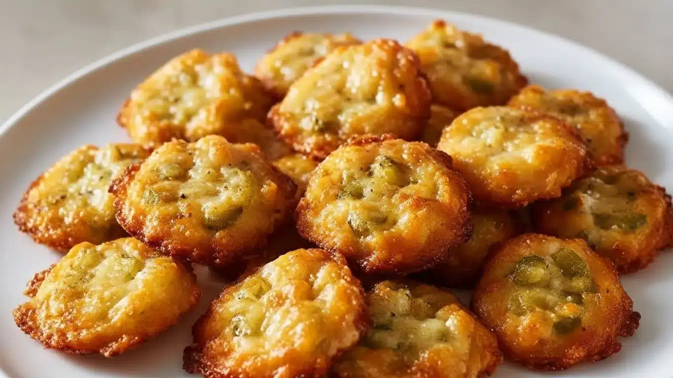Easy Crispy Pickle Cheese Bites Recipe
